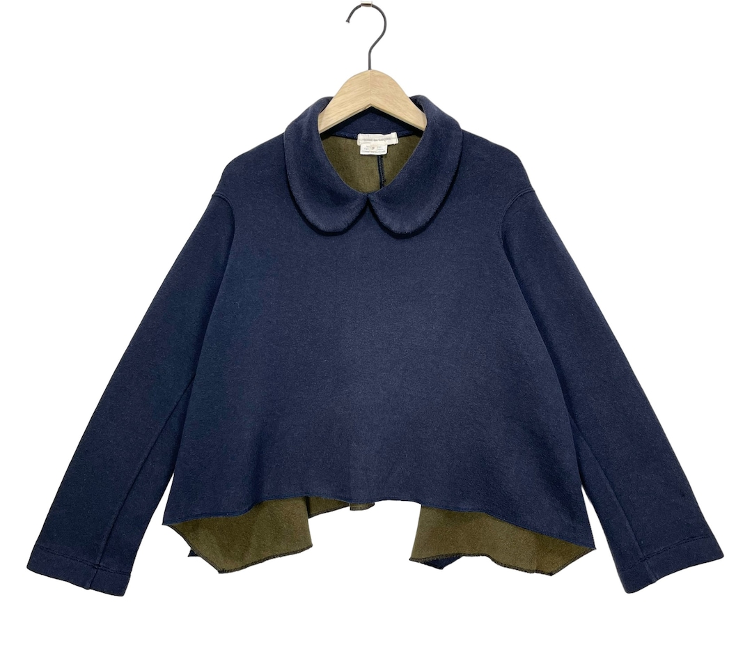 CDG Comme Des Garçons Cropped Pullover Oversized Long Sleeve Designer ...