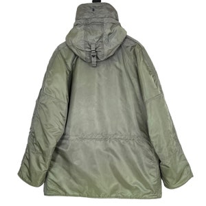 Alpha Industries Military Parka Jacket Green Size Large Made in Vietnam ...