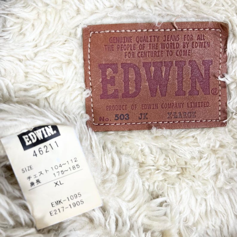 Edwin Corduroy Sherpa Trucker Jacket Wrange Coat Dark Brown Color Size ...