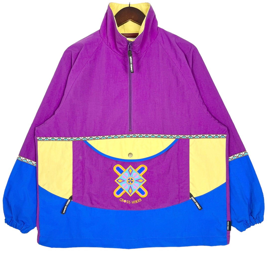 Cross Hiker Half Zipper Pocket Anorak Windbreaker Jacket - Etsy