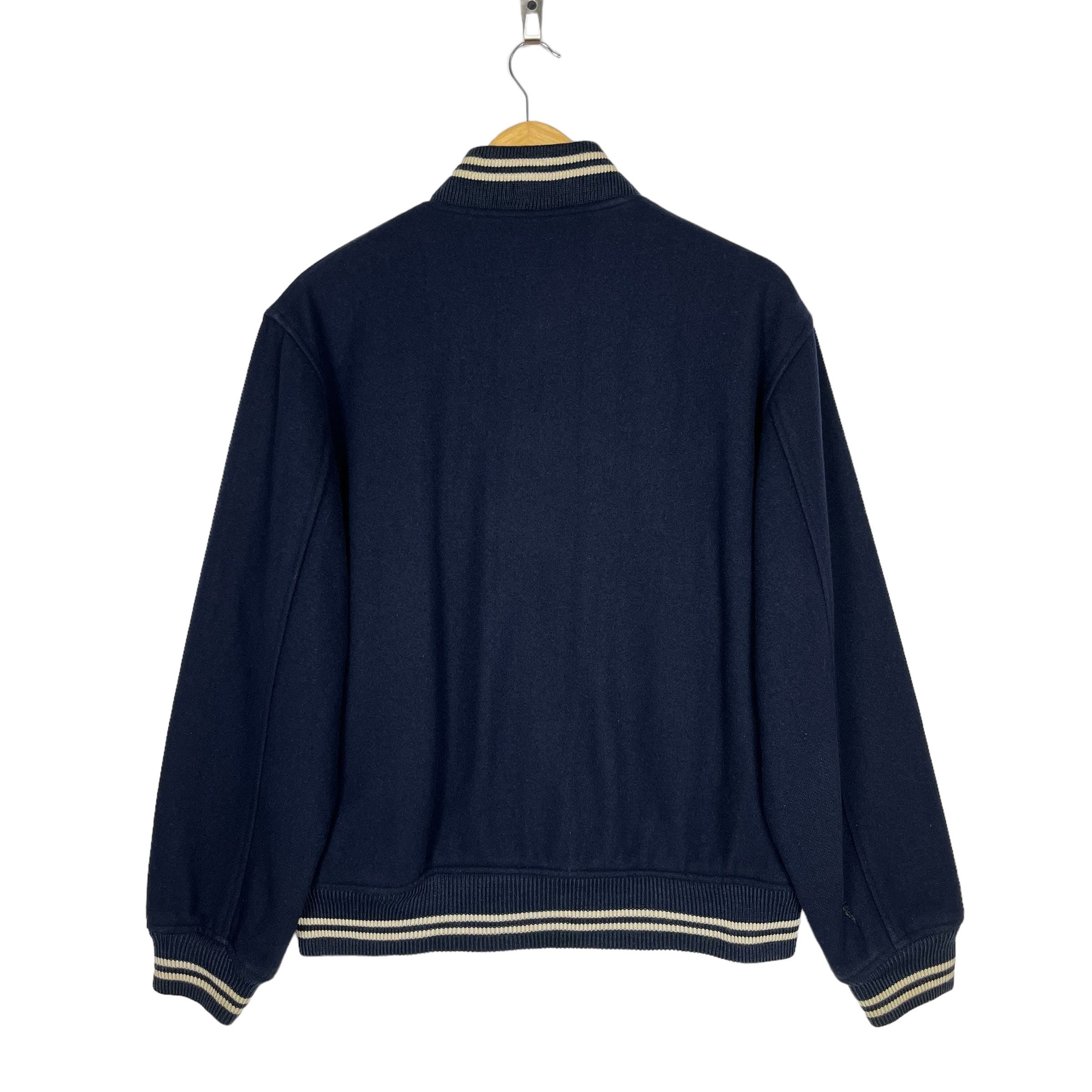 Vintage Macbeth Varsity Jacket Skatesbrand Streetwear Navy Blue Size ...