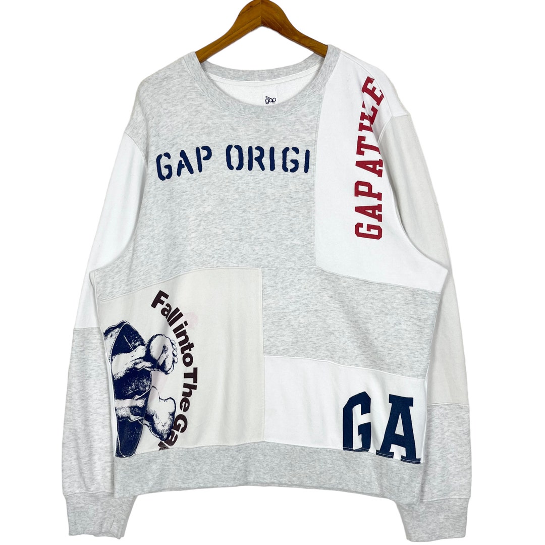 Gap Origin Sweatshirt Grey White Size Extra Large XL Made in Vietnam - Etsy