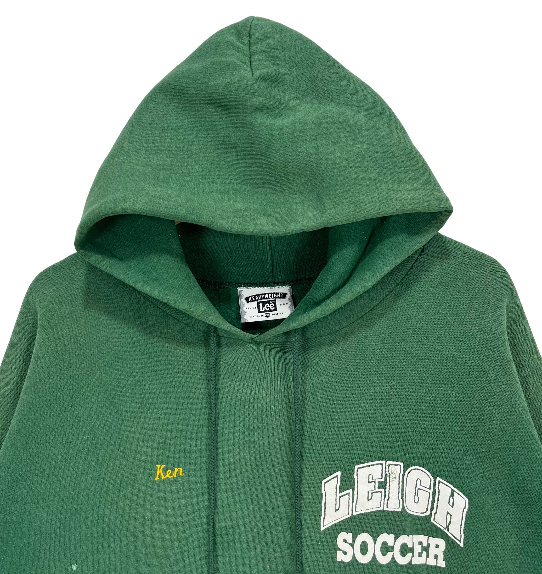 Vintage Lee College University Leigh Soccer Name Ken Pullover Hoodie ...