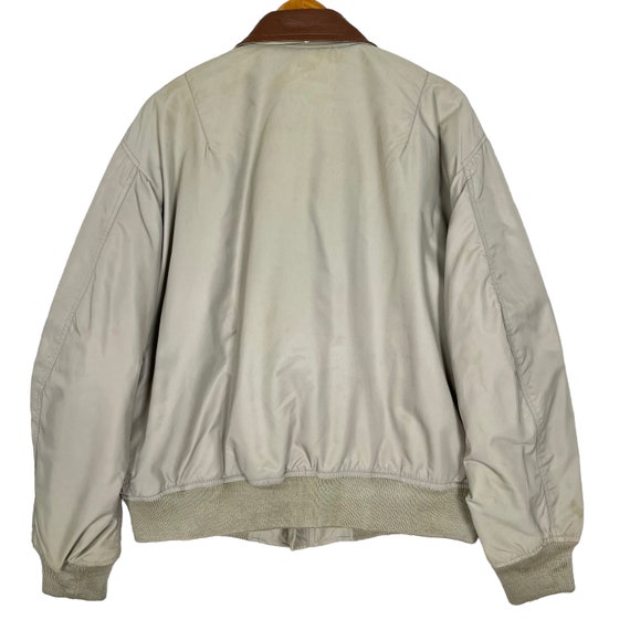 Bop Corps Military Bomber Flight Jacket Leather Colla… - Gem