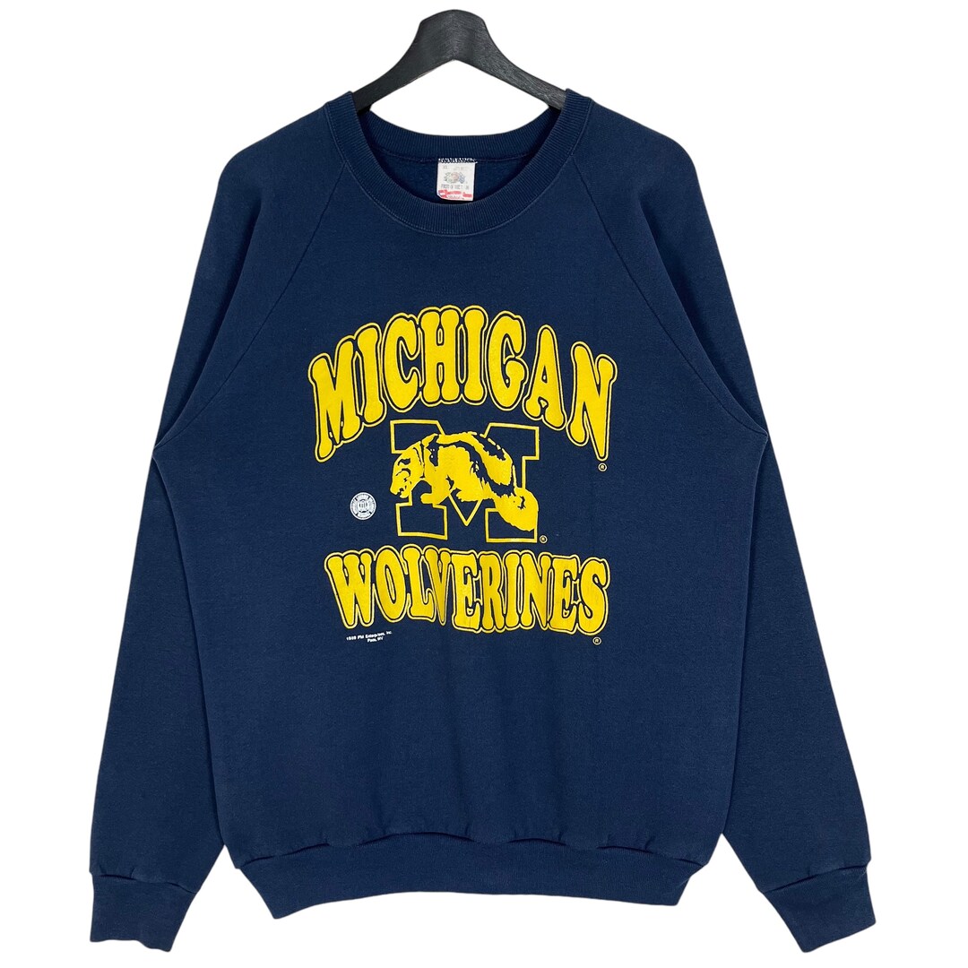 Vintage 1989 Michigan Wolverines University of Michigan Raglan ...