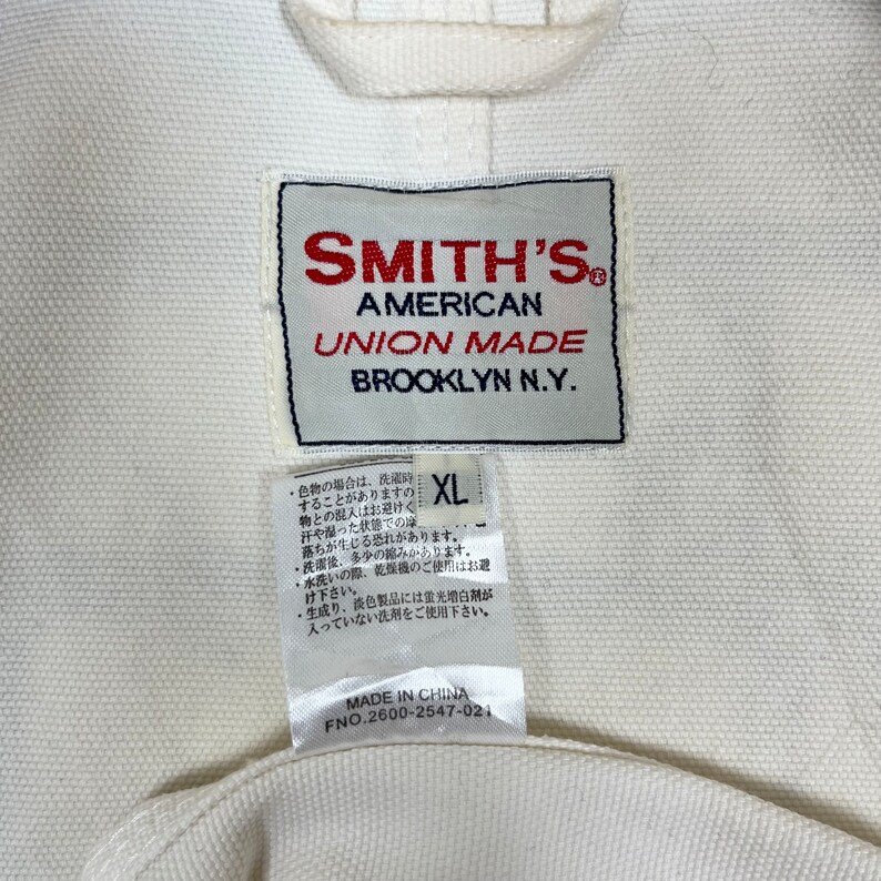 Smith American Chore Jacket Union Made Workers Jacket White Size Large ...