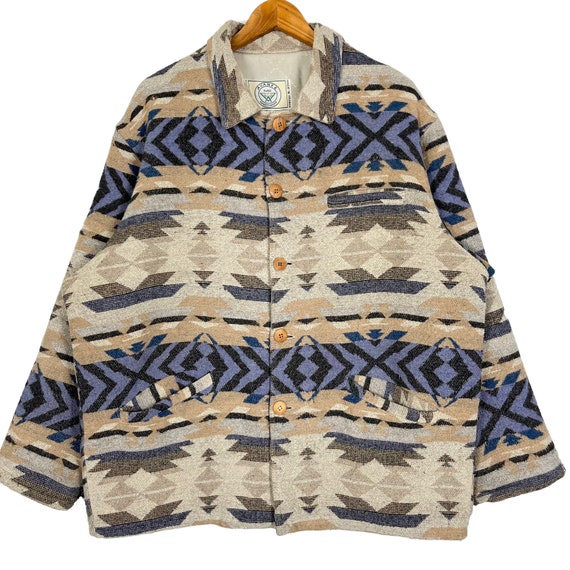 Vintage Avanez Navajo Aztec Jacket Native Tribe Multi… - Gem