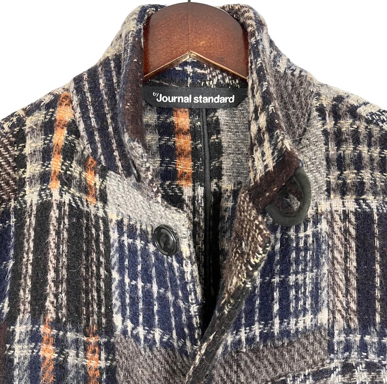 Journal Standard Checked Multicolored Knit Mens Jacket Japanese Brand ...
