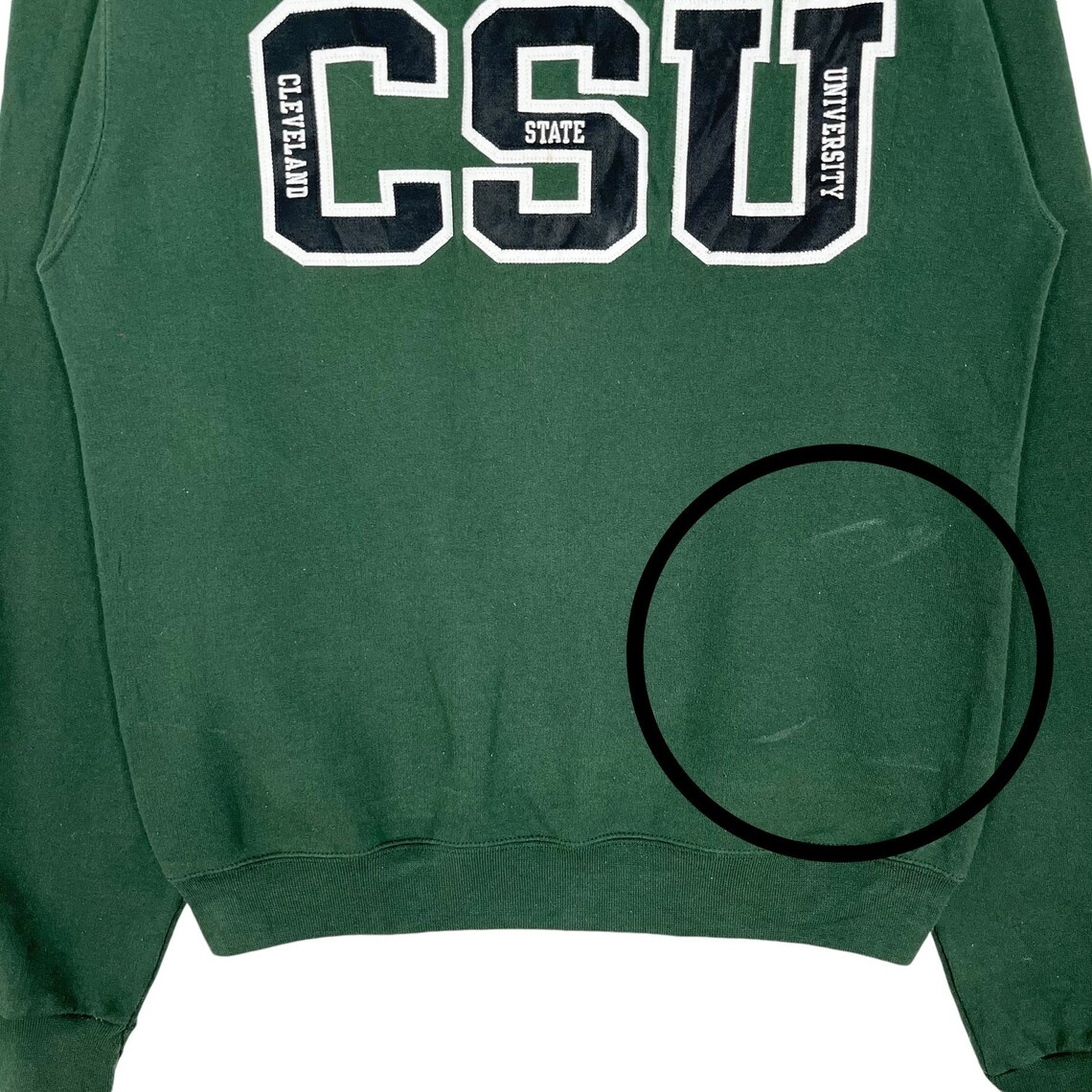 CSU Cleveland State University Sweatshirt Embroidery Spell Out Logo ...