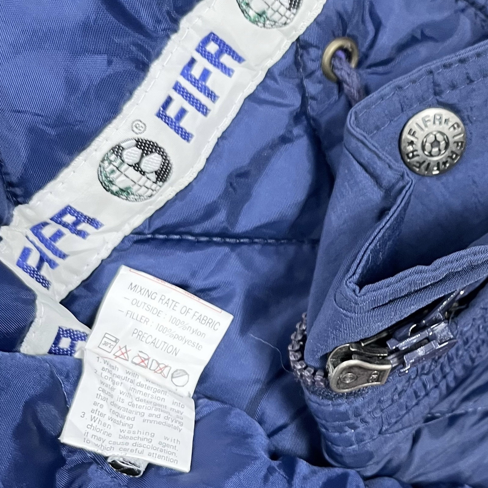 FIFA Parka Jacket Embroidery Logo Detachable Hoodie Winter Outdoor ...