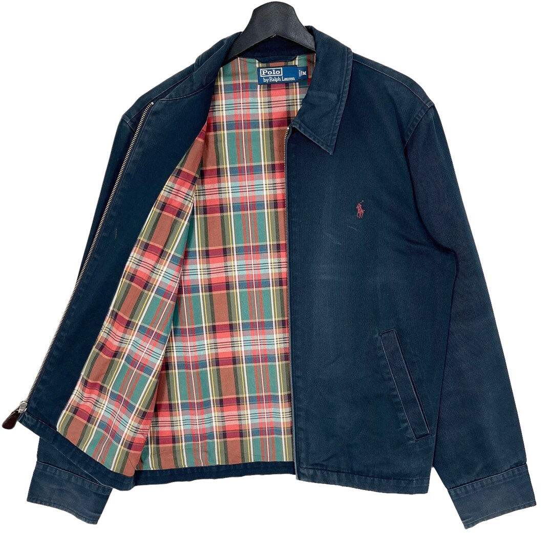 Polo Ralph Lauren Mens Harrington Jacket Blue Size Medium Made in China ...
