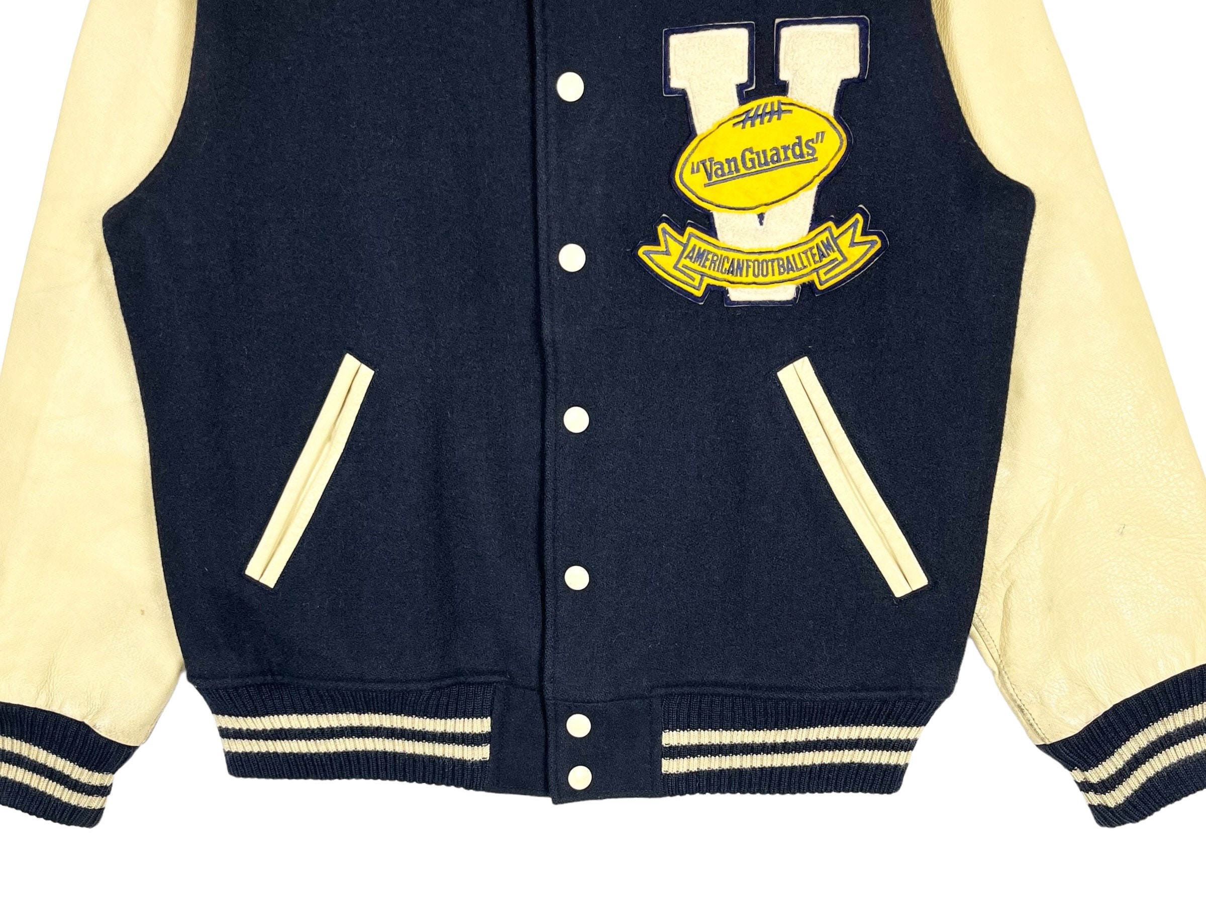 Vintage 90’s Van Jac Van Guards American Football Leather Varsity ...