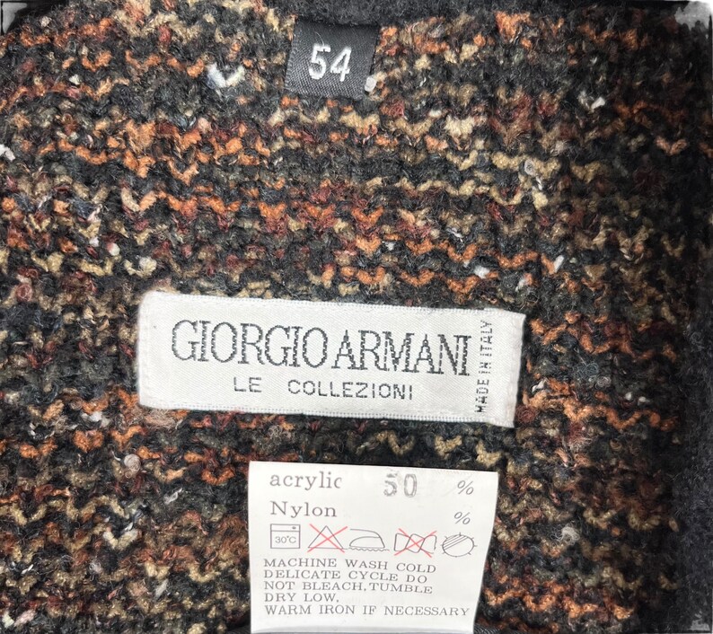 Giorgio Armani Jacket Puffer Black Size 54 Large Made in Italy - Etsy