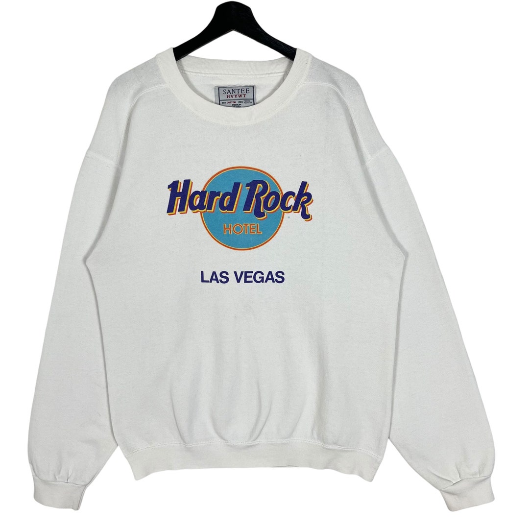 Vintage 90’s Hard Rock Las Vegas Sweatshirt White Size M Made in USA - Etsy