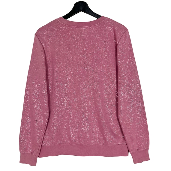 Nike Center Swoosh Glitter Women's Sweatshirt Pink Size Nike Center Swoosh Glitter Women's Sweatshirt Pink Size