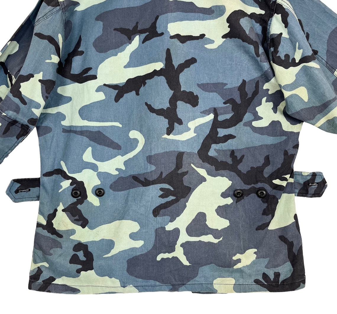 NATO Military Camouflage Single Layer Utility Field Jacket Blue Size ...