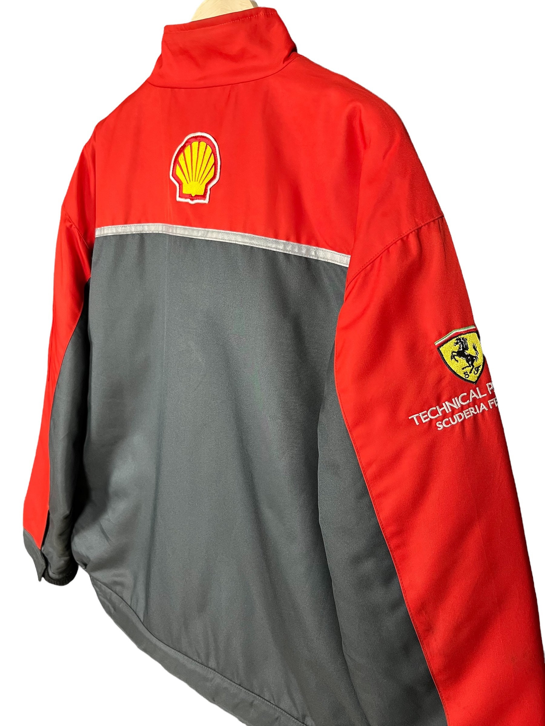 Shell Ferrari Zip up Track Staff F1 Jacket Size Large Made in Japan - Etsy