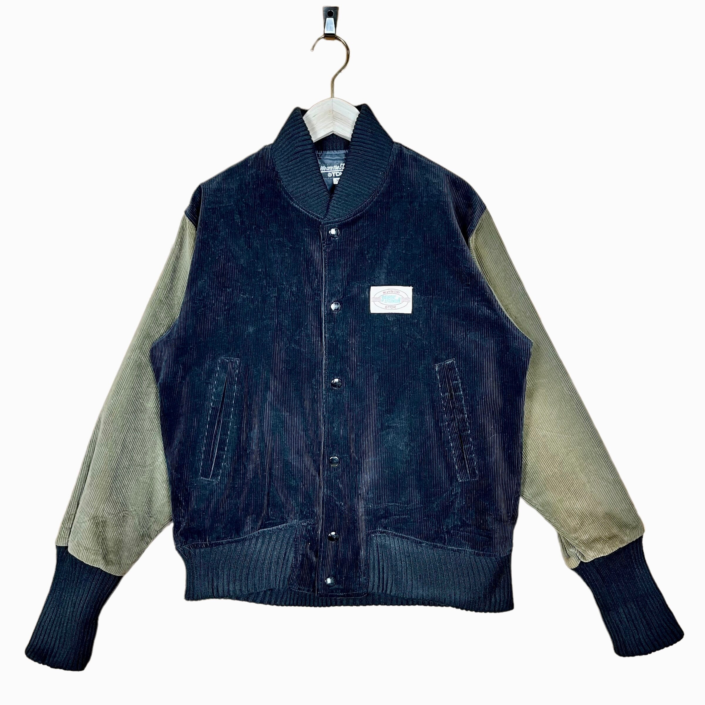 Black Corduroy Varsity Jacket - Etsy Black Corduroy Varsity Jacket - Etsy