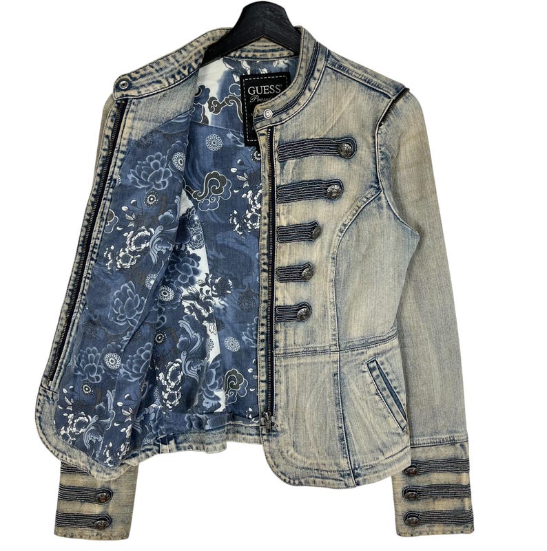 Vintage Guess Premium Special Limited Edition Denim Jacket Stretch Size ...