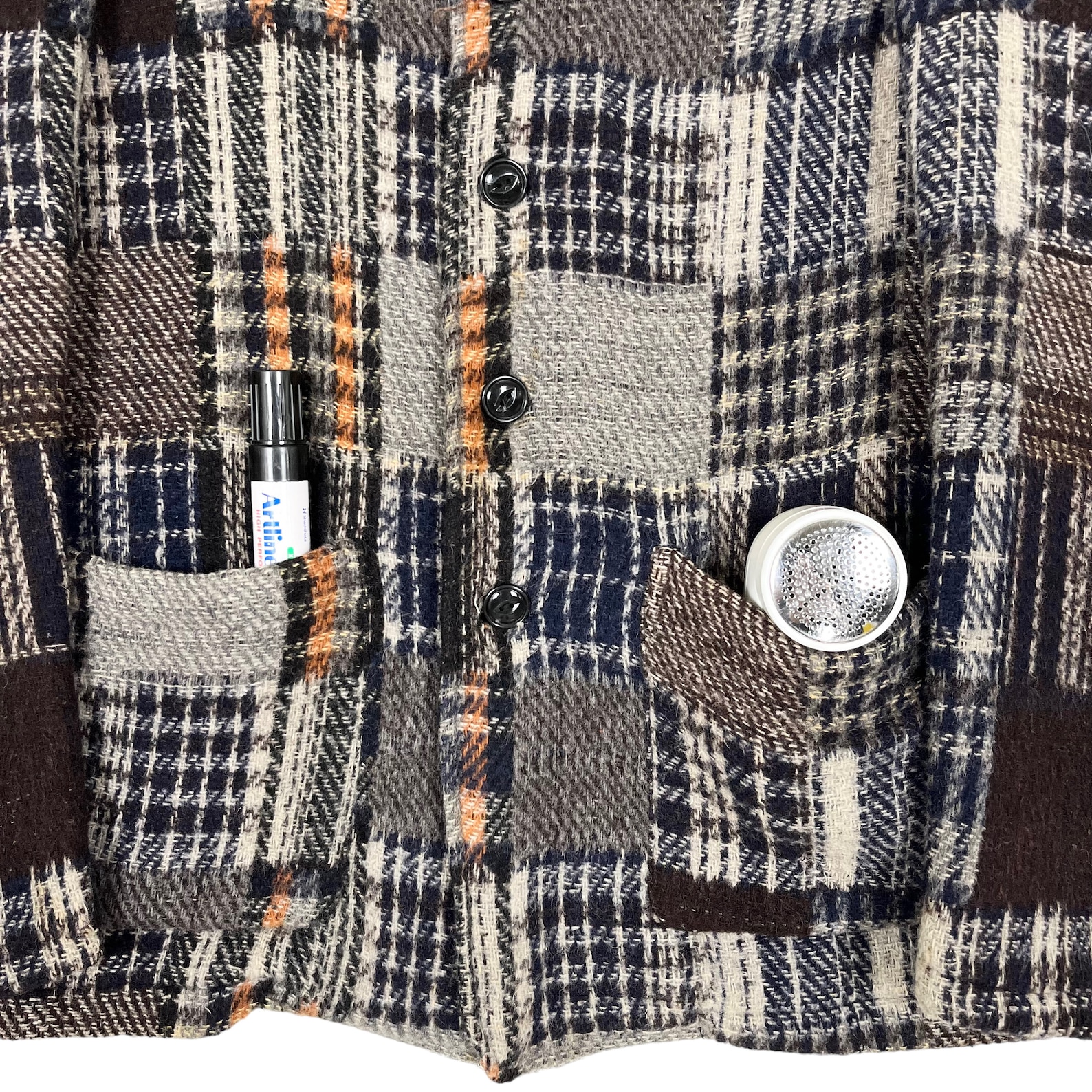 Journal Standard Checked Multicolored Knit Mens Jacket Japanese Brand ...