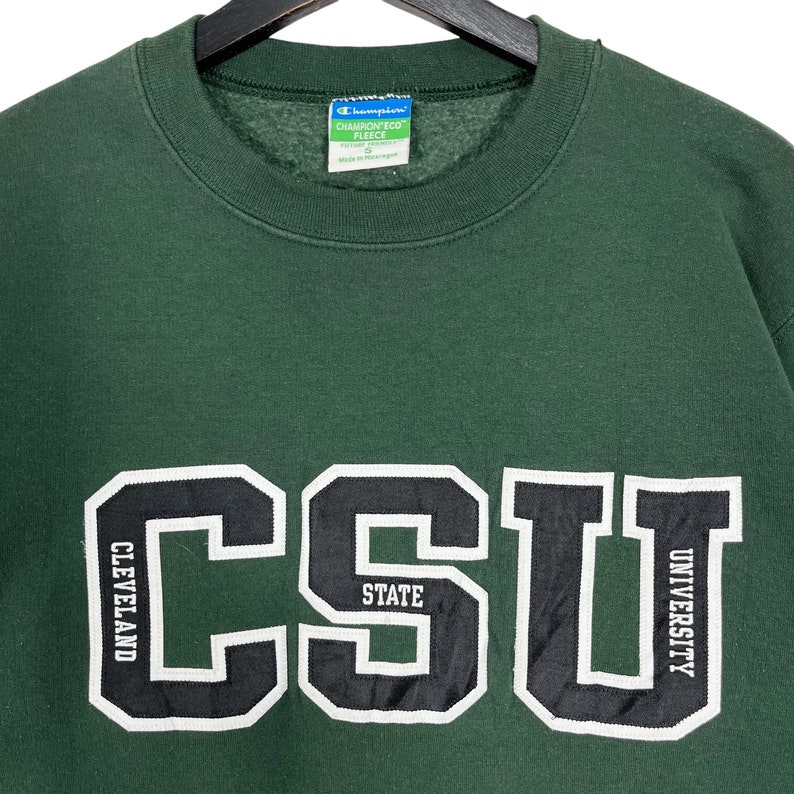 CSU Cleveland State University Sweatshirt Embroidery Spell Out Logo ...
