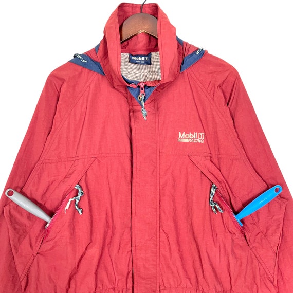 Mobil 1 Racing Formula One Windbreaker Jacket Adjusta… - Gem