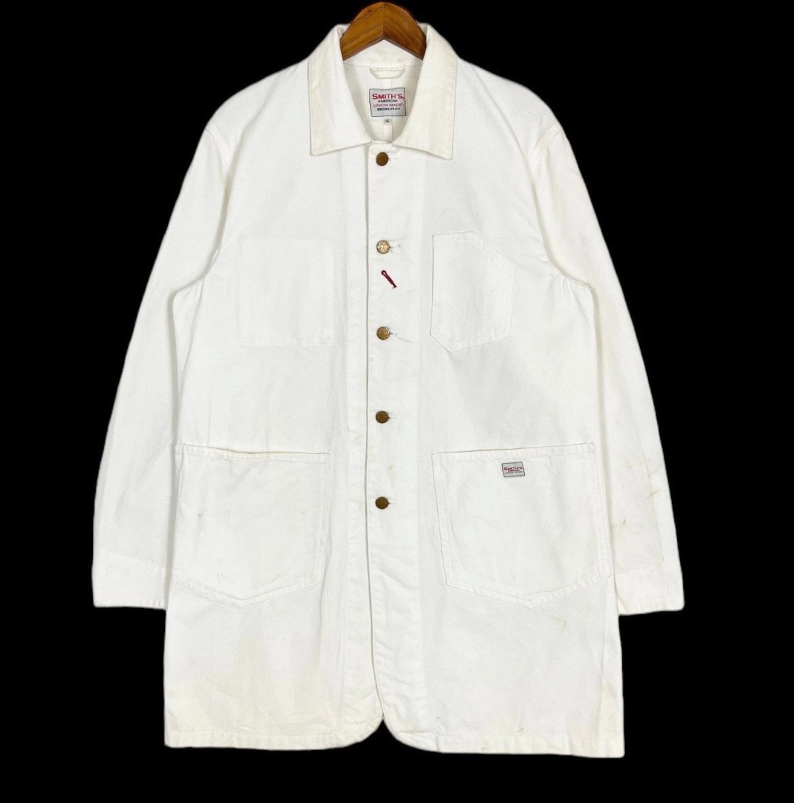 Smith American Chore Jacket Union Made Workers Jacket White Size Large ...