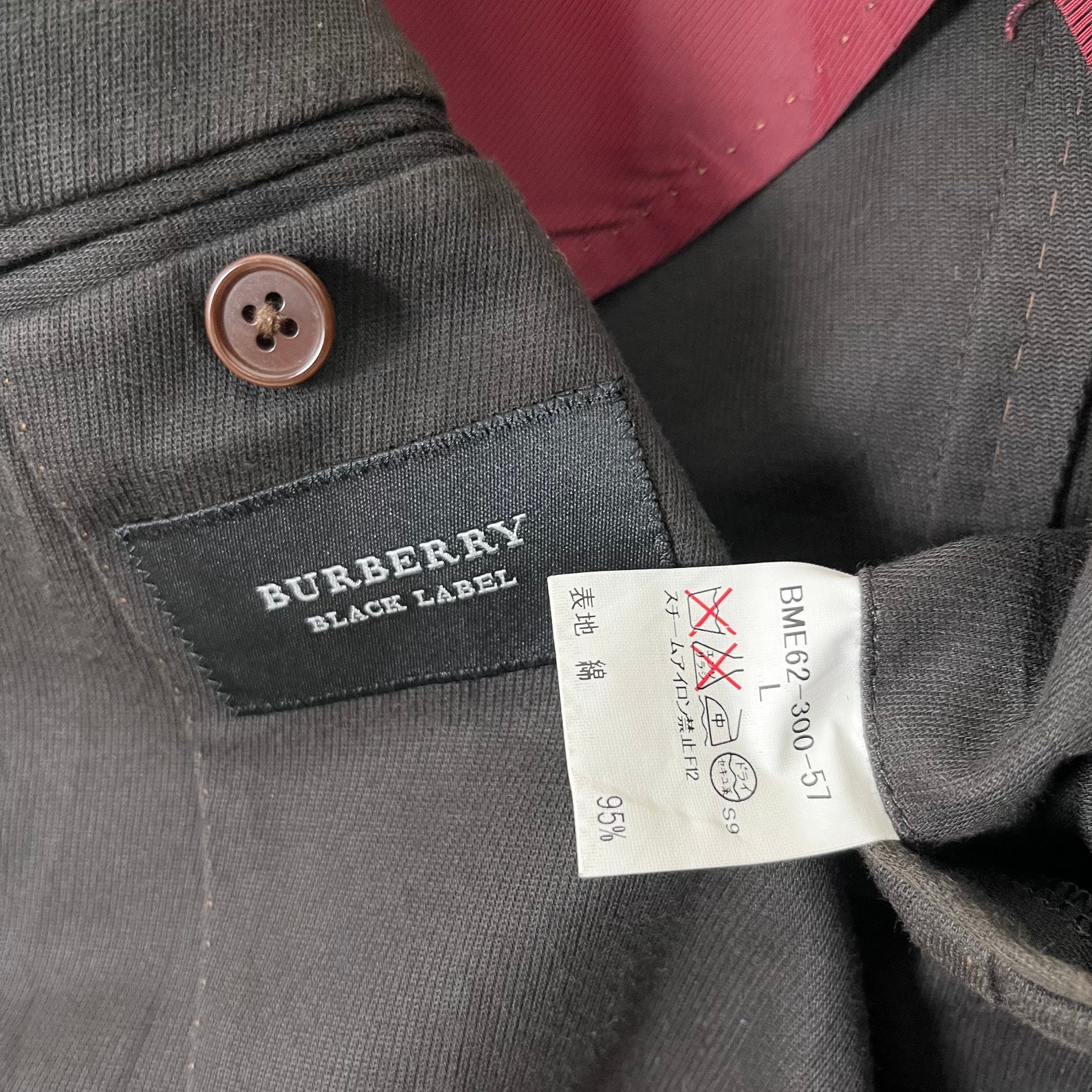 Burberry Black Label Mens Blazer Jacket Black Size Medium Made in Japan ...