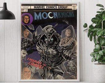 Moon Knight Retro Wall Art - Etsy