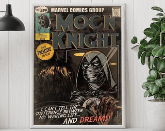 Moon Knight Retro Wall Art - Etsy