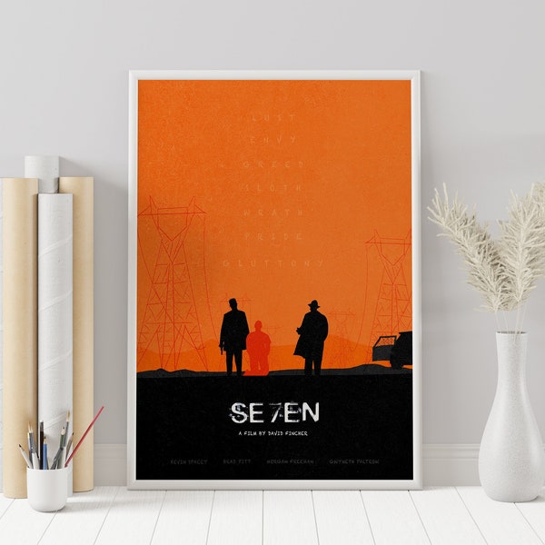 Seven Movie Poster - Etsy