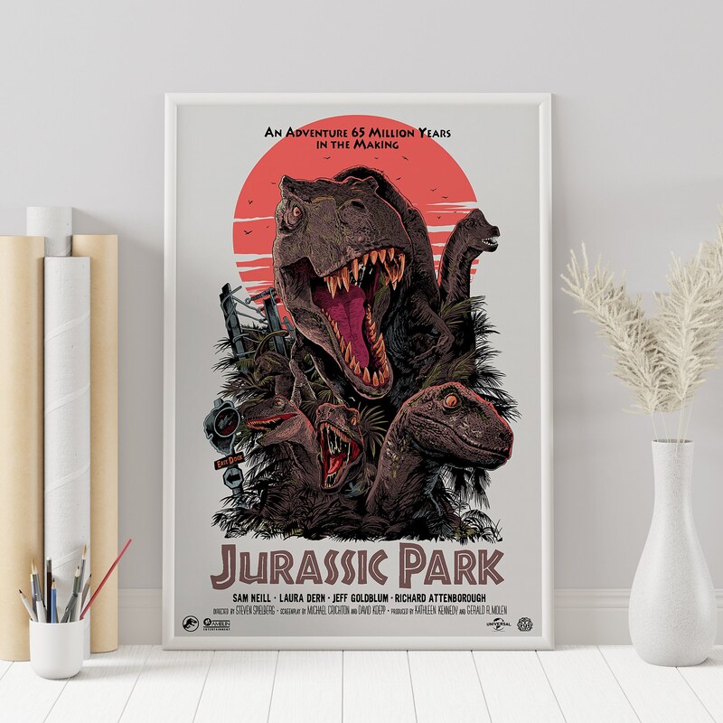 Jurassic Park Movie Poster - Etsy
