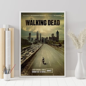 The Walking Dead Poster TWD Rick Grimes Minimalist Tv Series Poster ...