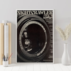 Nightcrawler Poster Dan Gilroy Minimalist Movie Poster Vintage Retro ...