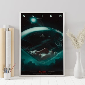 Alien Poster Alien Ridley Scott Minimalist Movie Poster Vintage Retro ...