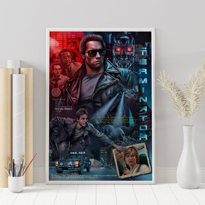 The Terminator Poster James Cameron Minimalist Movie Poster Vintage ...