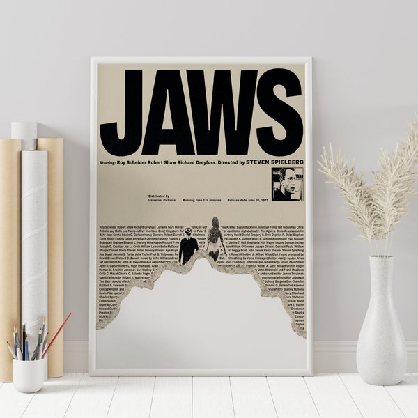 Jaws Poster - Etsy