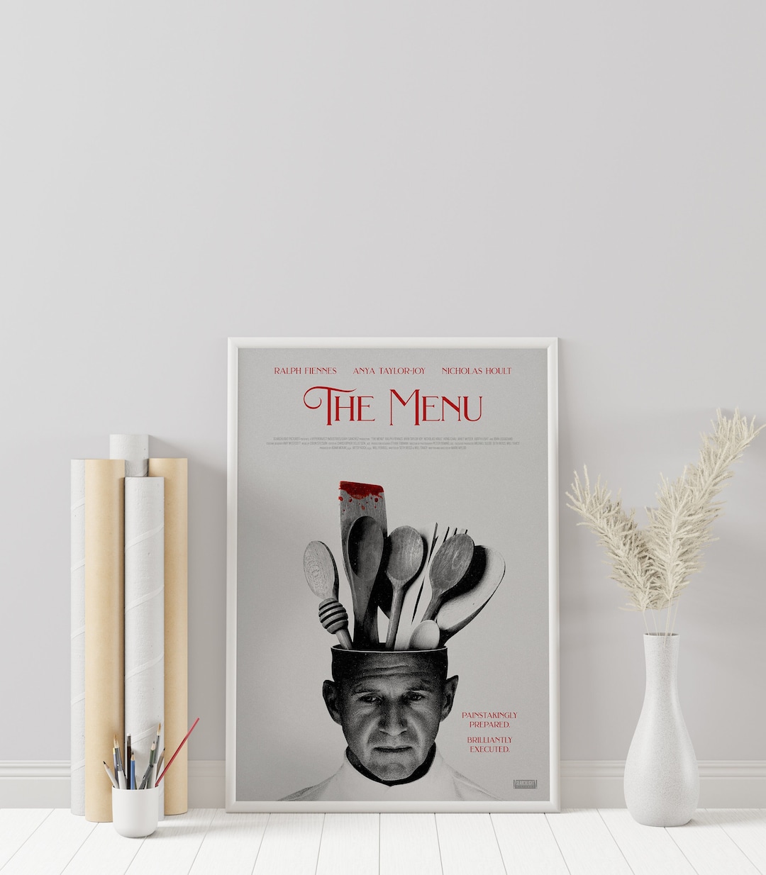 The Menu Poster Mark Mylod Minimalist Movie Poster Vintage Retro Art ...