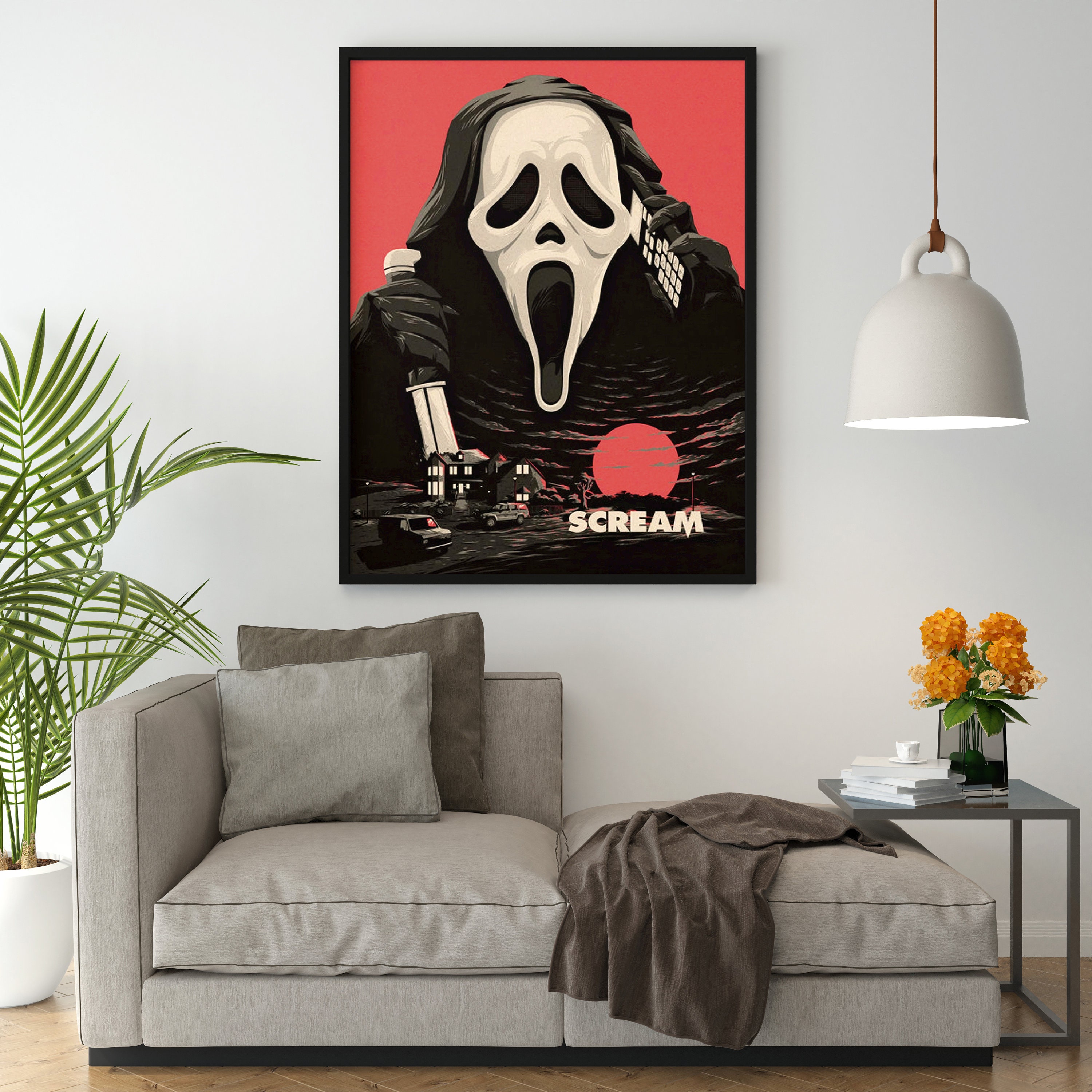 Scream Poster - Scream - Wes Craven - Minimalist Movie Poster sold by ...