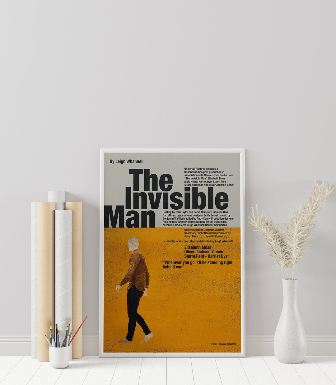 The Invisible Man Poster Minimalist Movie Poster Vintage Retro Art ...