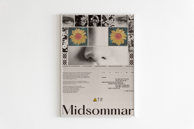 Midsommar Poster Midsommar Ari Aster Minimalist Movie - Etsy