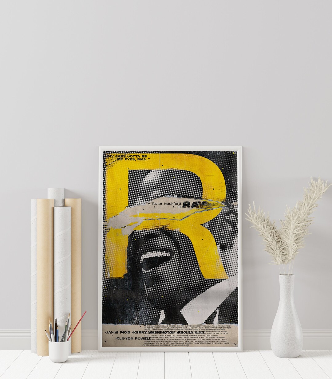 Ray Movie Poster Ray Poster Minimalist Movie Poster Vintage Retro Art ...