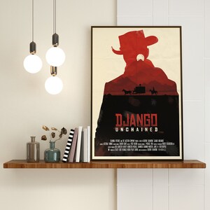 Django Unchained Poster - Quentin Tarantino - Minimalist Movie Poster ...