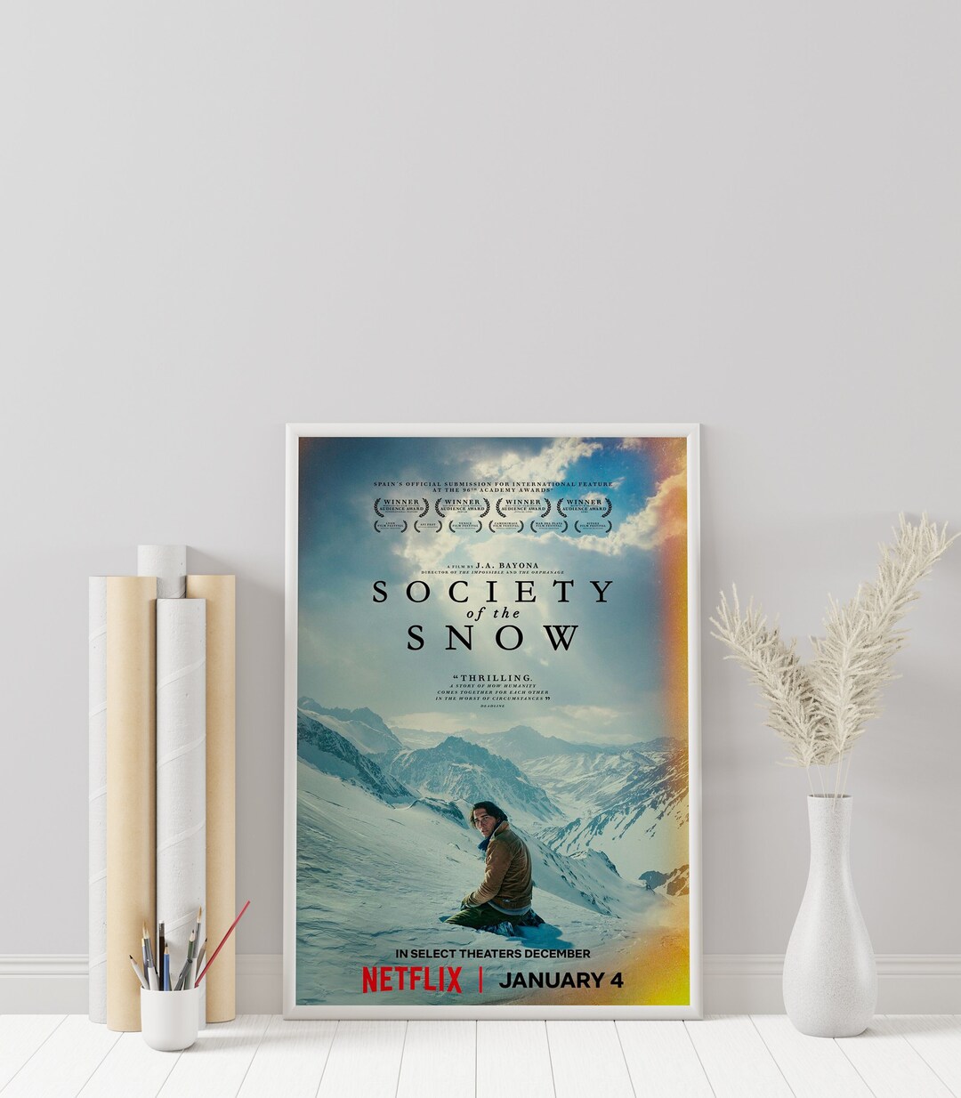 La Sociedad De La Nieve Poster Society of the Snow Poster Minimalist ...