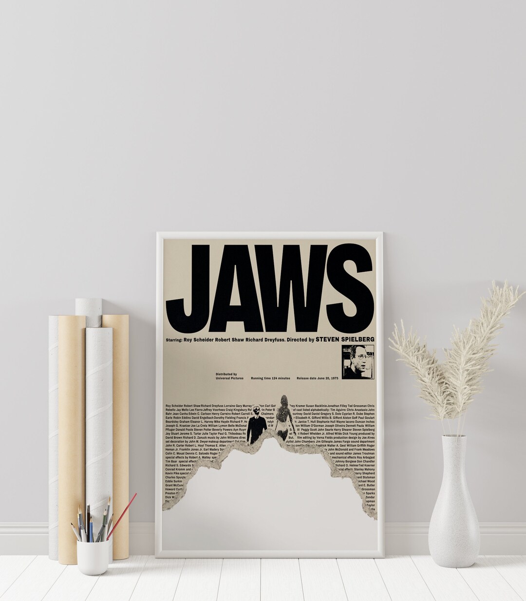 Jaws Poster Jaws Steven Spielberg Minimalist Movie - Etsy