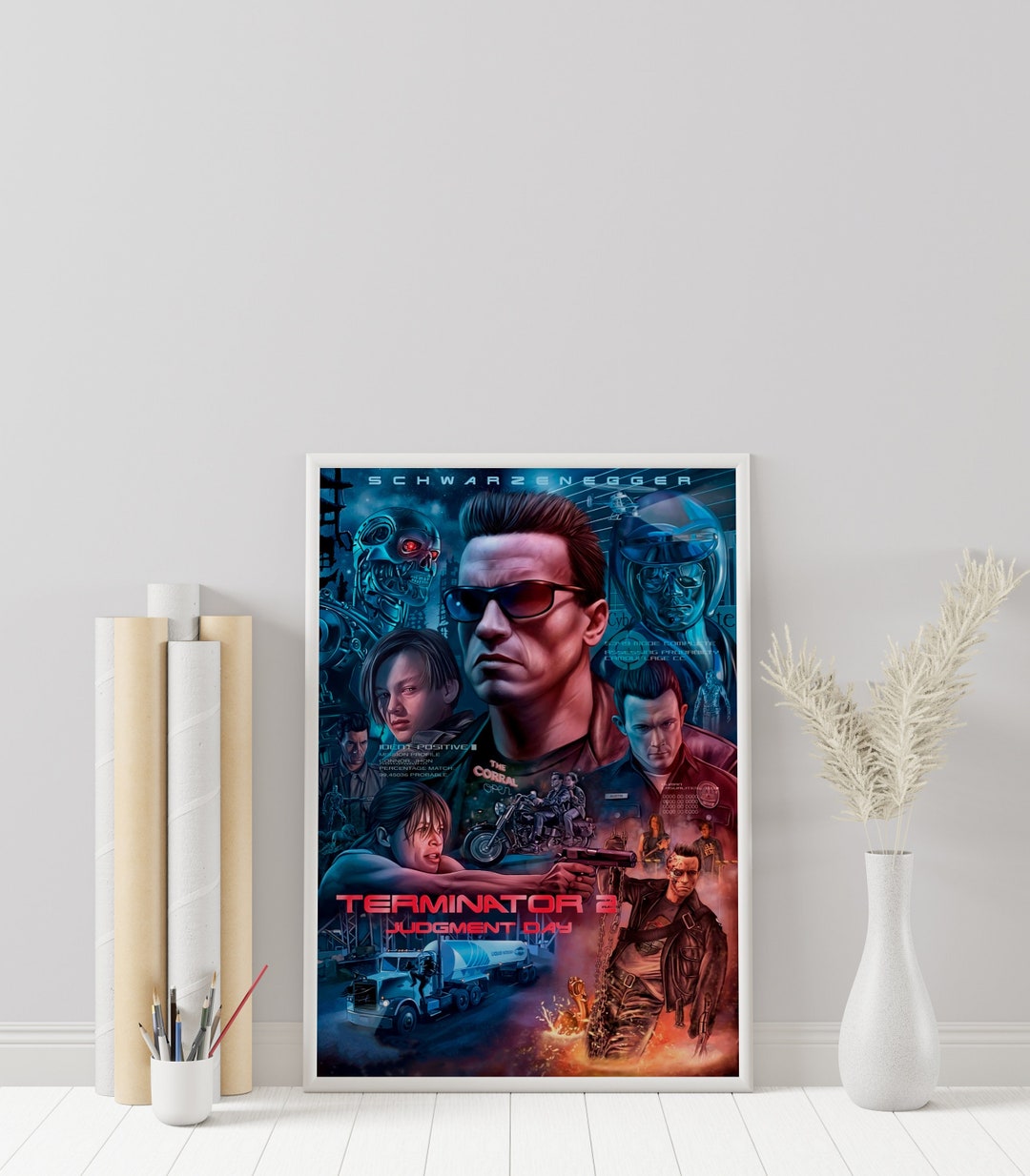 The Terminator Poster James Cameron Minimalist Movie Poster Vintage ...