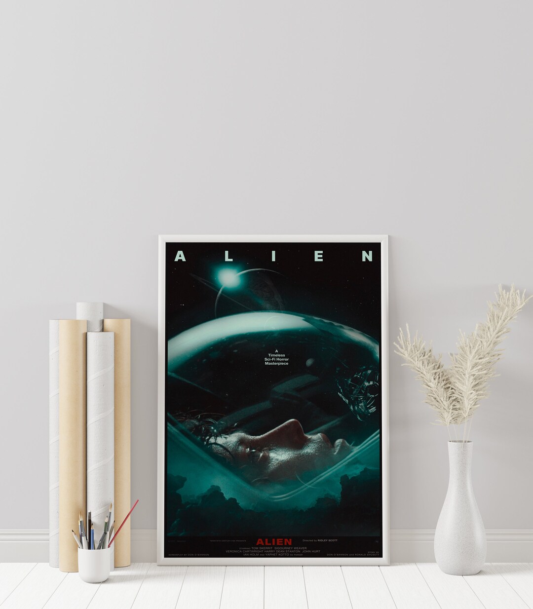 Alien Poster Alien Ridley Scott Minimalist Movie Poster Vintage Retro ...