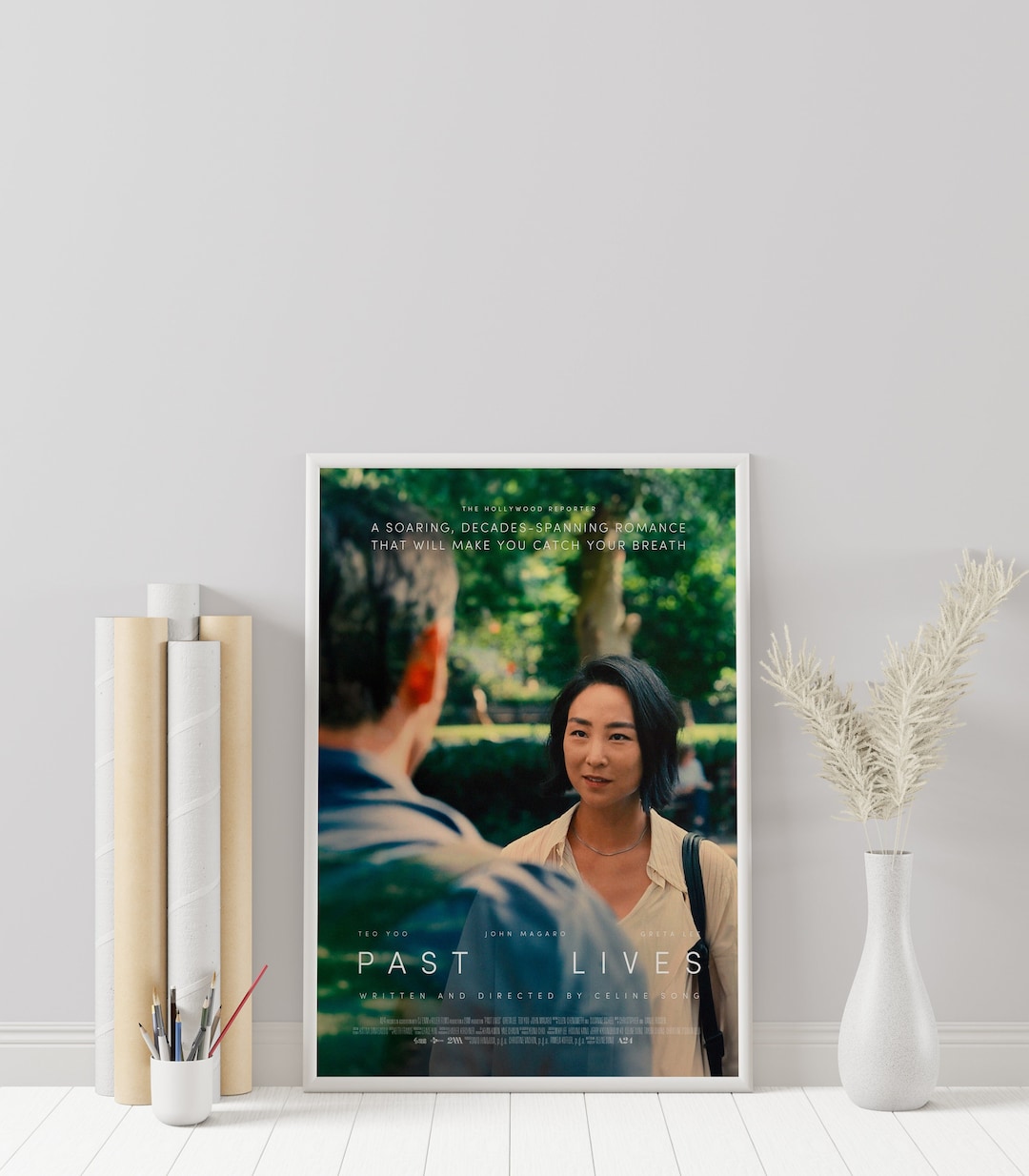 Past Lives Poster Celine Song Minimalist Movie Poster Vintage Retro Art ...