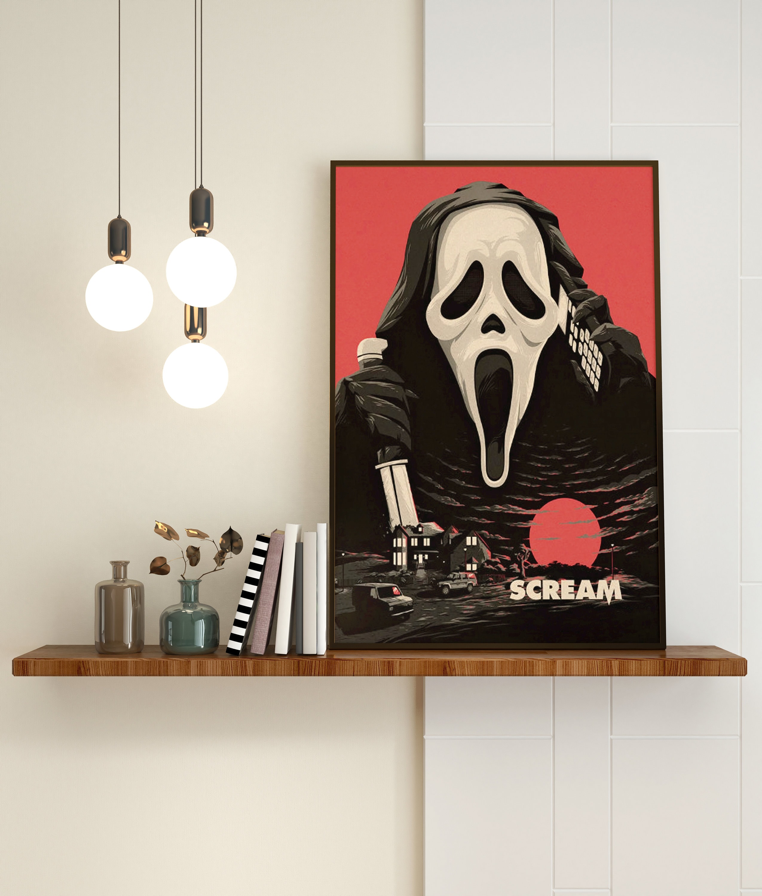 Scream Poster - Scream - Wes Craven - Minimalist Movie Poster sold by ...