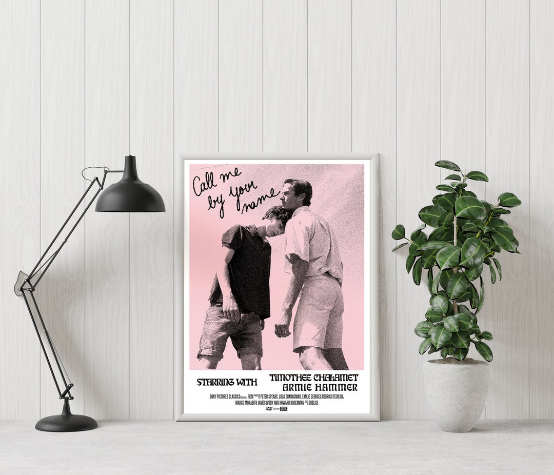 Call Me by Your Name Poster Luca Guadagnino Vintage Retro Print Wall Art Print Minimalist Movie ...
